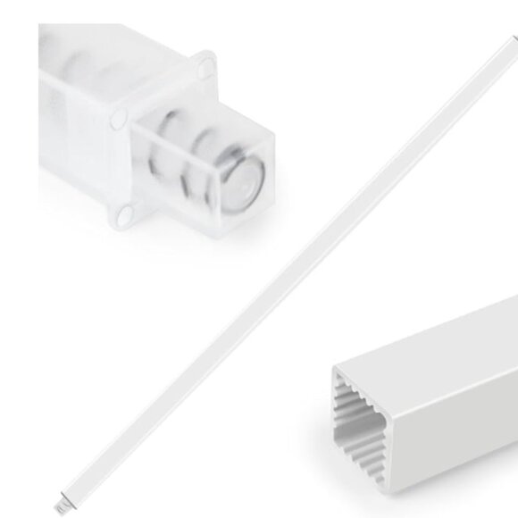 Showingo | Bath | Towel Bar Replacement Rod White Reliable Plastic 24 ...